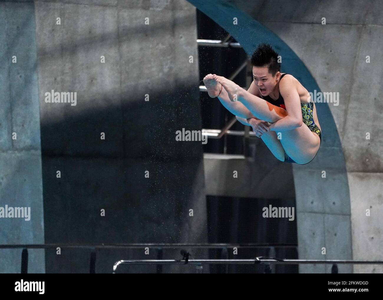 Tokyo. 4th May, 2021. Chen Yiwen of China competes during the women's ...