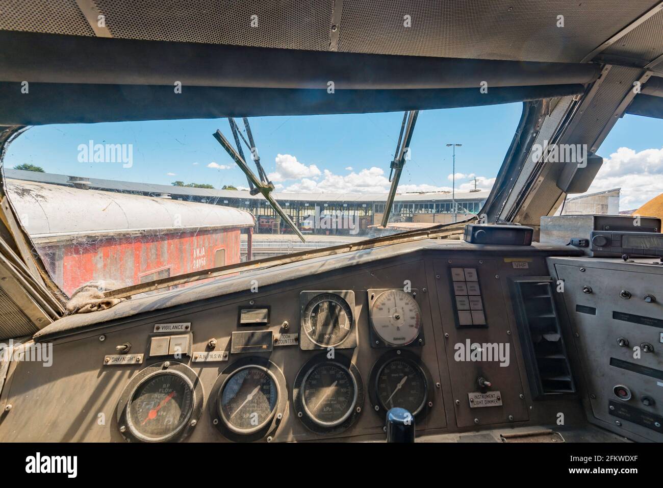 Train drivers dashboard hi-res stock photography and images - Alamy