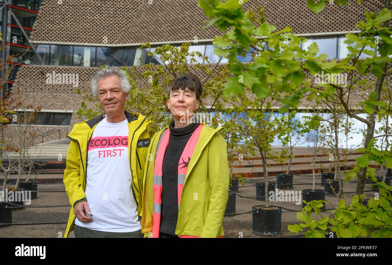 Tate Modern, London, UK. 4 May 2021. British activist artists Ackroyd ...