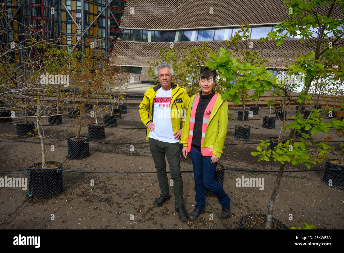 Tate Modern, London, UK. 4 May 2021. British activist artists Ackroyd ...