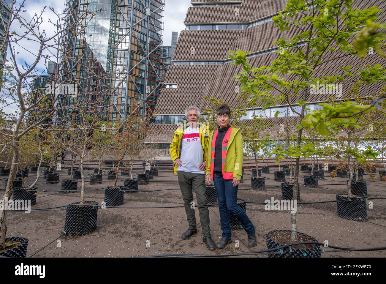 Tate Modern, London, UK. 4 May 2021. British activist artists Ackroyd ...