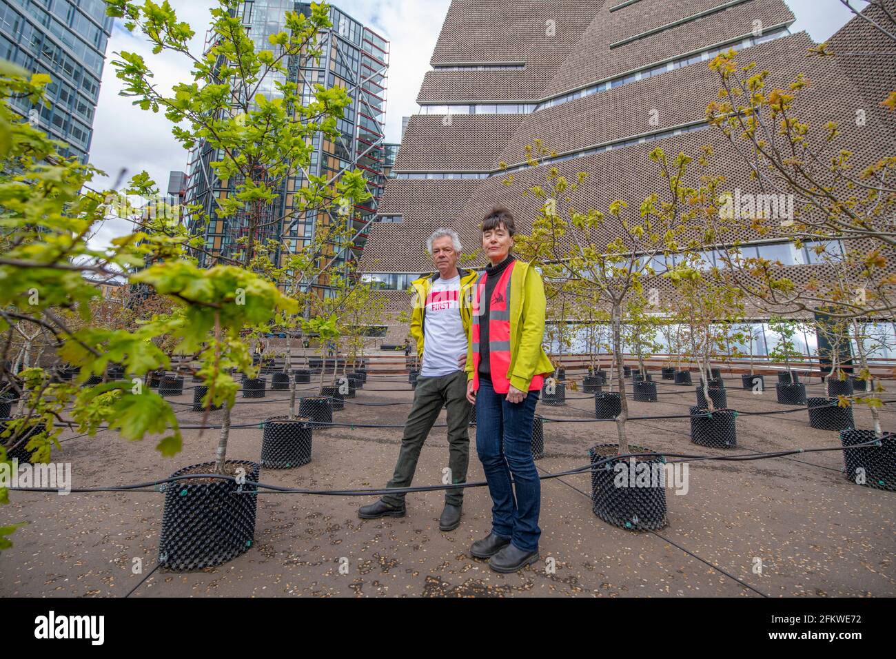 Tate Modern, London, UK. 4 May 2021. British activist artists Ackroyd ...