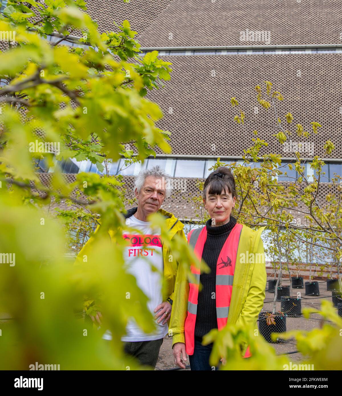 Tate Modern, London, UK. 4 May 2021. British activist artists Ackroyd ...