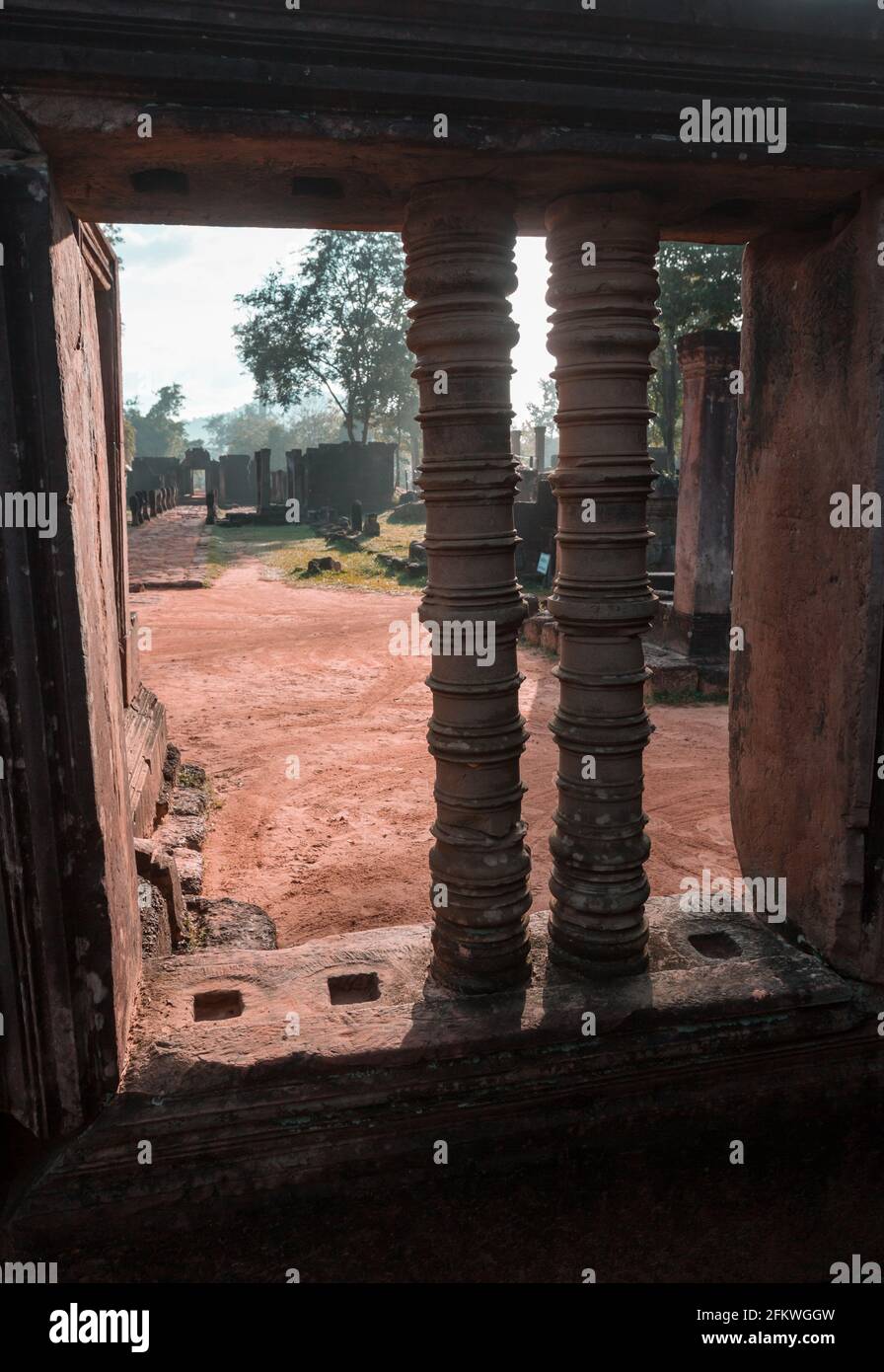 Ancient Khmer civilization ruins of Angkor near Siem Reap, Cambodia ...