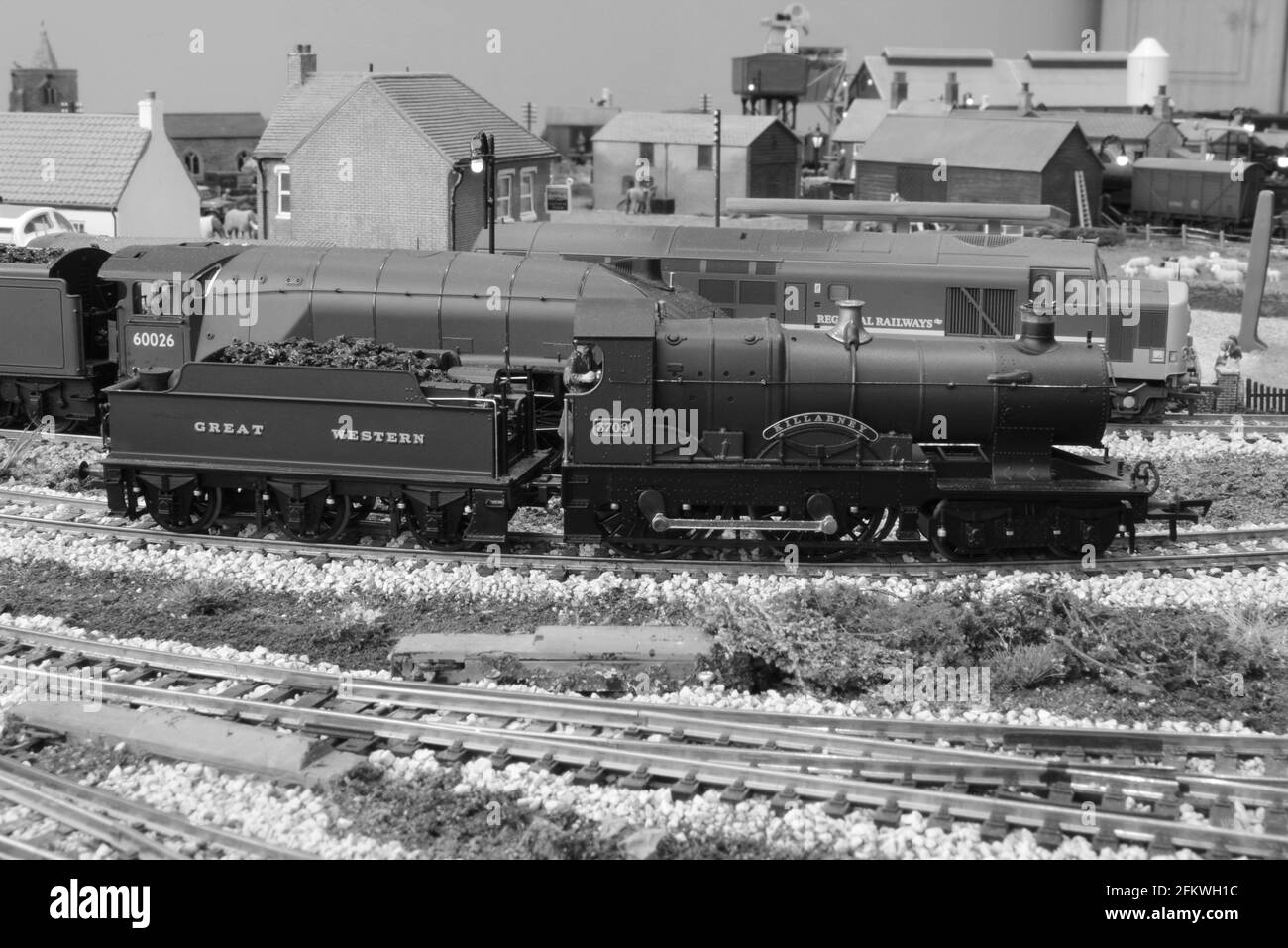 Steam locomotive footplate Black and White Stock Photos & Images - Alamy