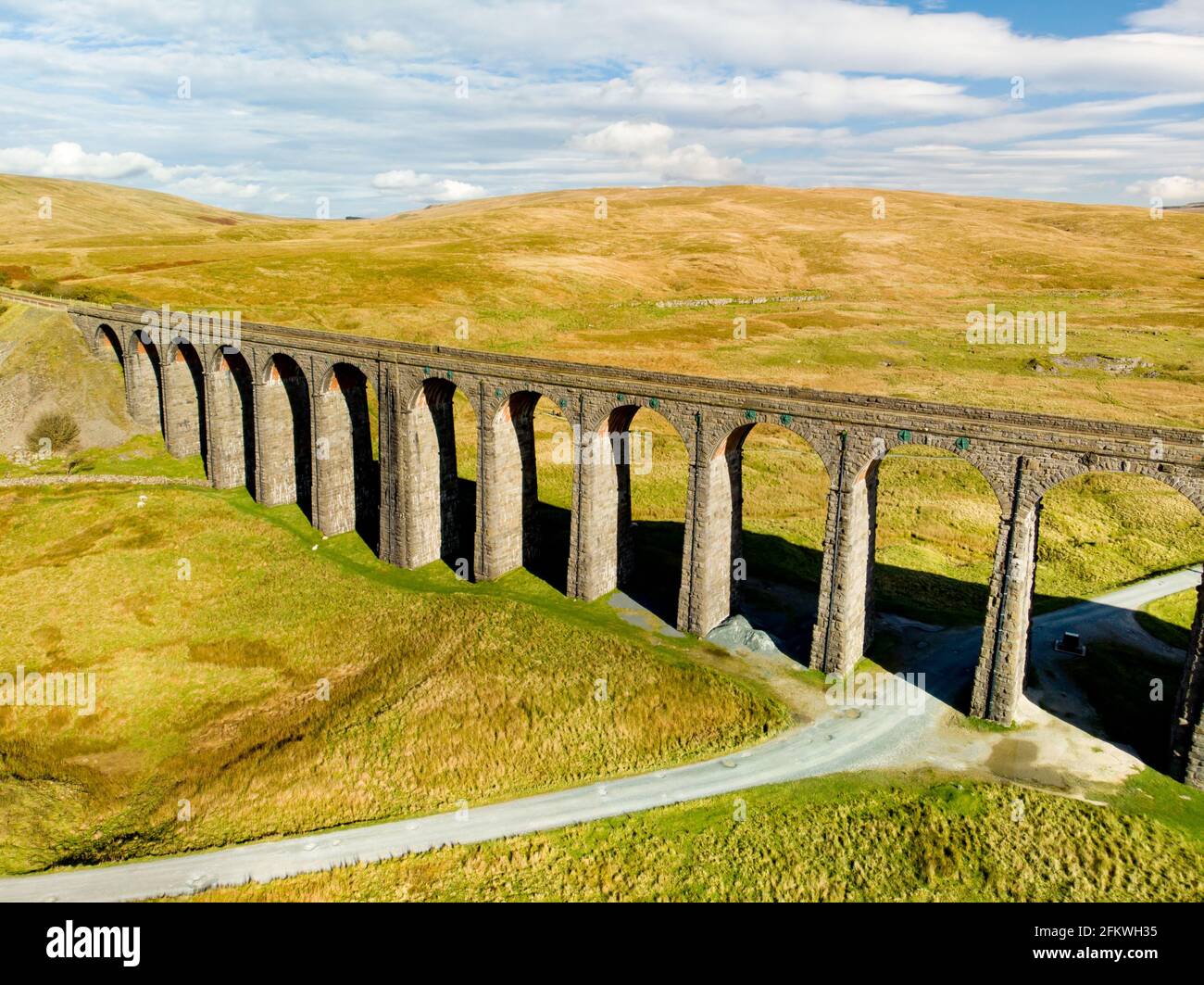 Aerial of ribblehead viaduct hi-res stock photography and images - Alamy