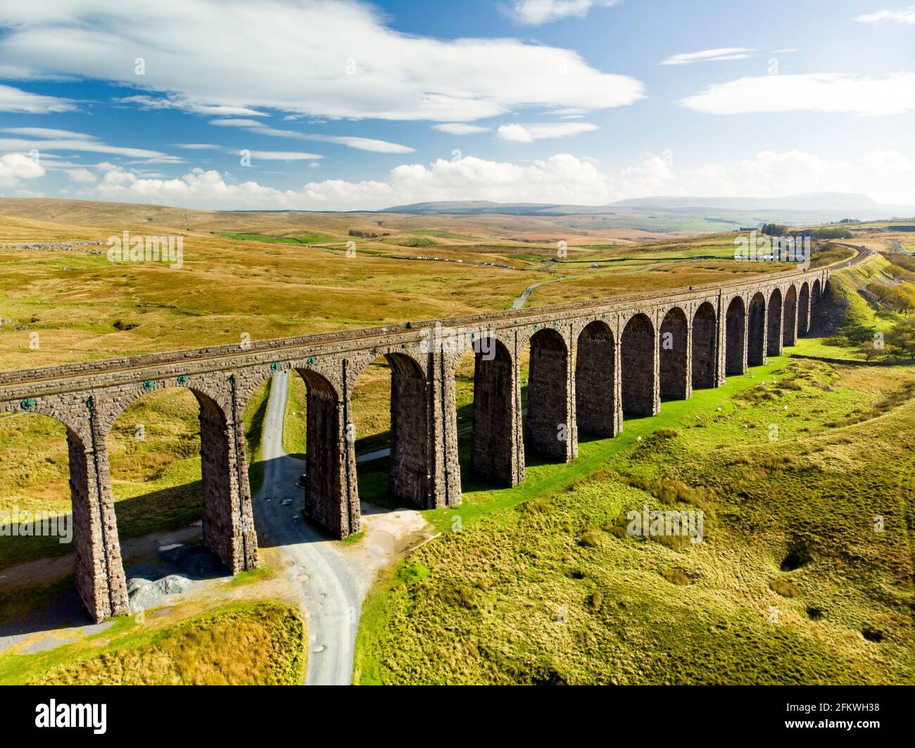 Aerial of ribblehead viaduct hi-res stock photography and images - Alamy