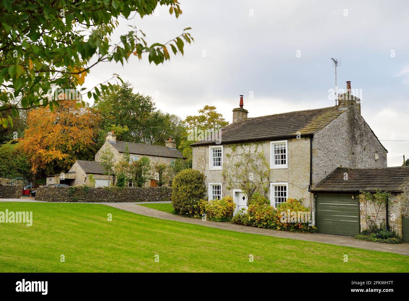 Beatiful view of Airton, a small village and civil parish in the Craven ...