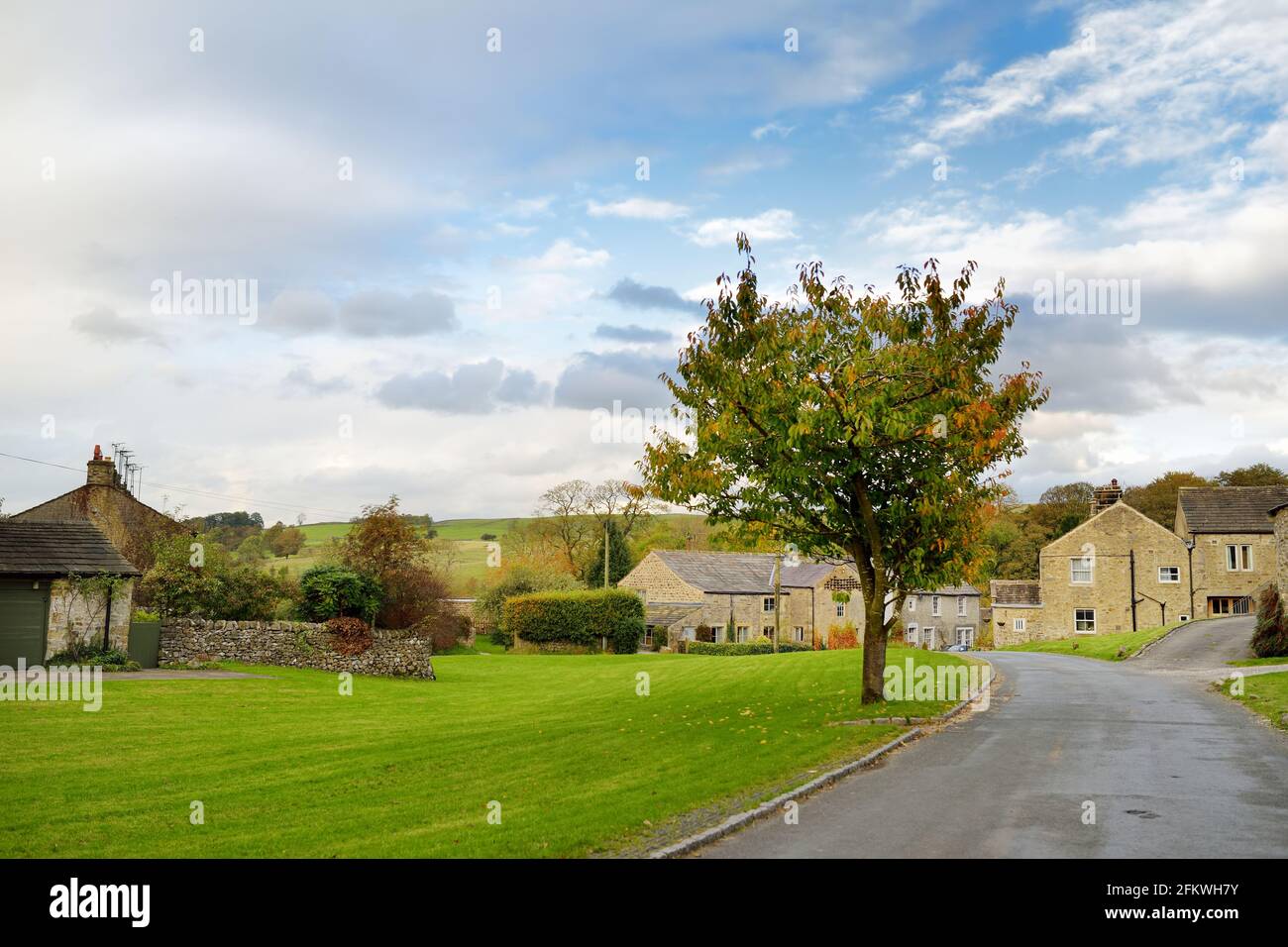 Beatiful view of Airton, a small village and civil parish in the Craven ...