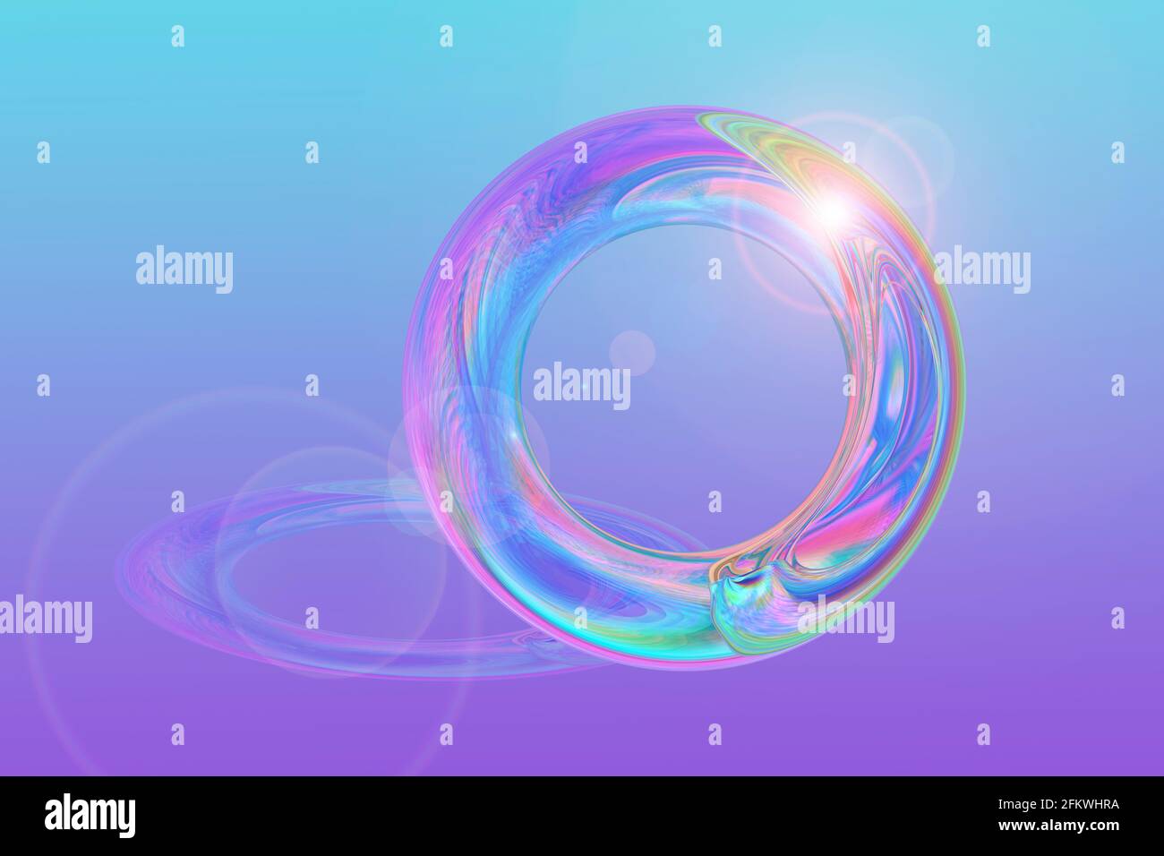 rainbow ring on a gradient background. design, art Stock Photo - Alamy