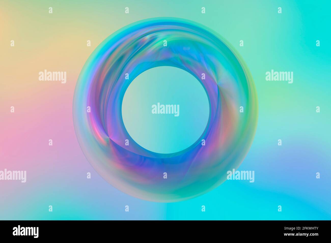 rainbow ring on a gradient background. design, art Stock Photo - Alamy