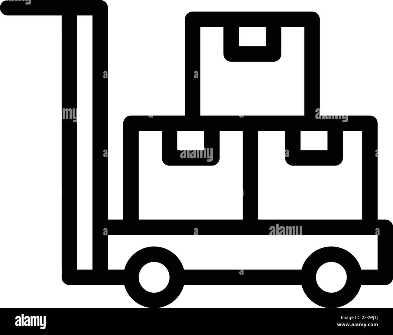 Material trolley Stock Vector Images - Alamy