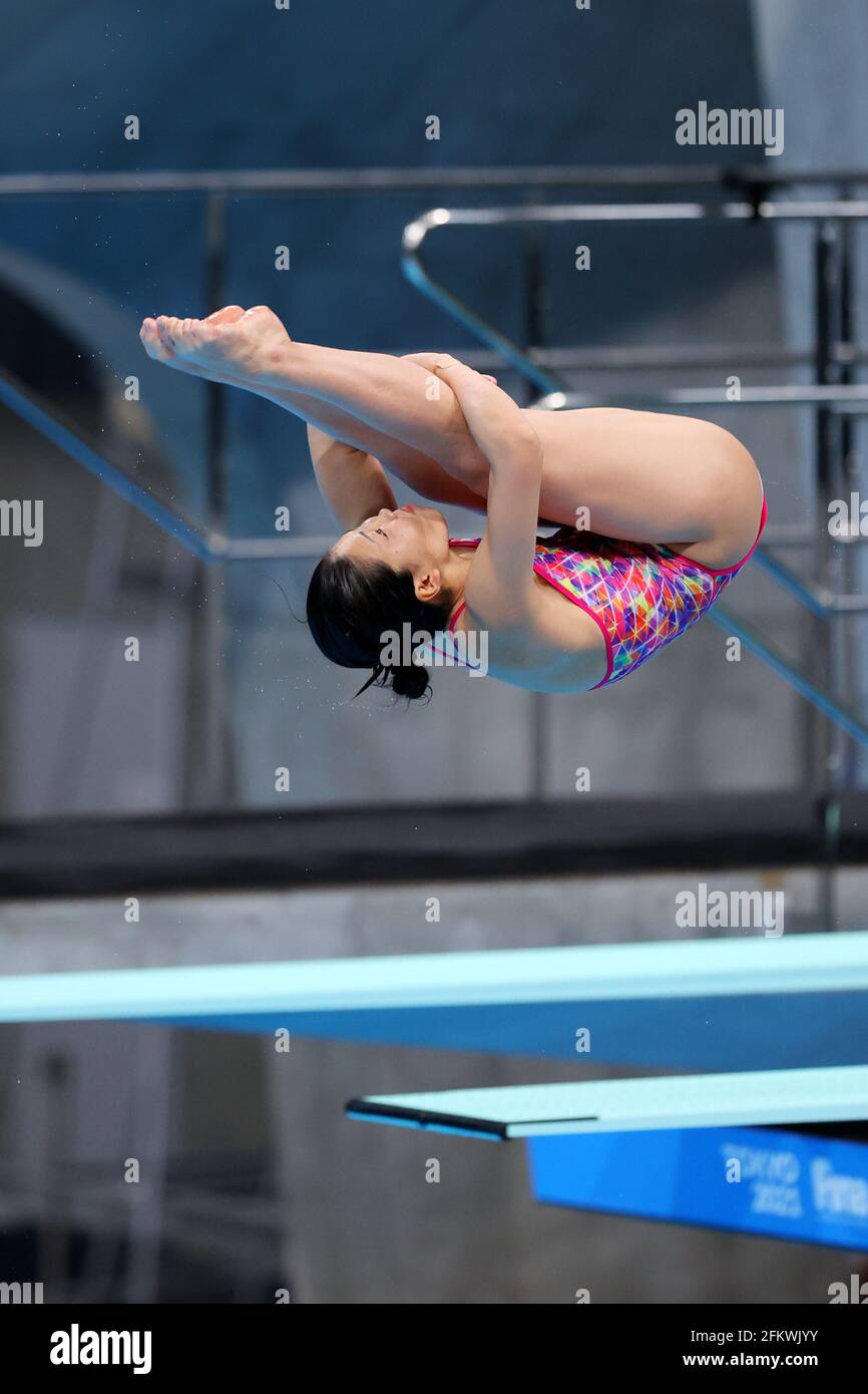 Tokyo Women's 3m Springboard Semi-final at Tokyo Aquatics Centre, Tokyo ...