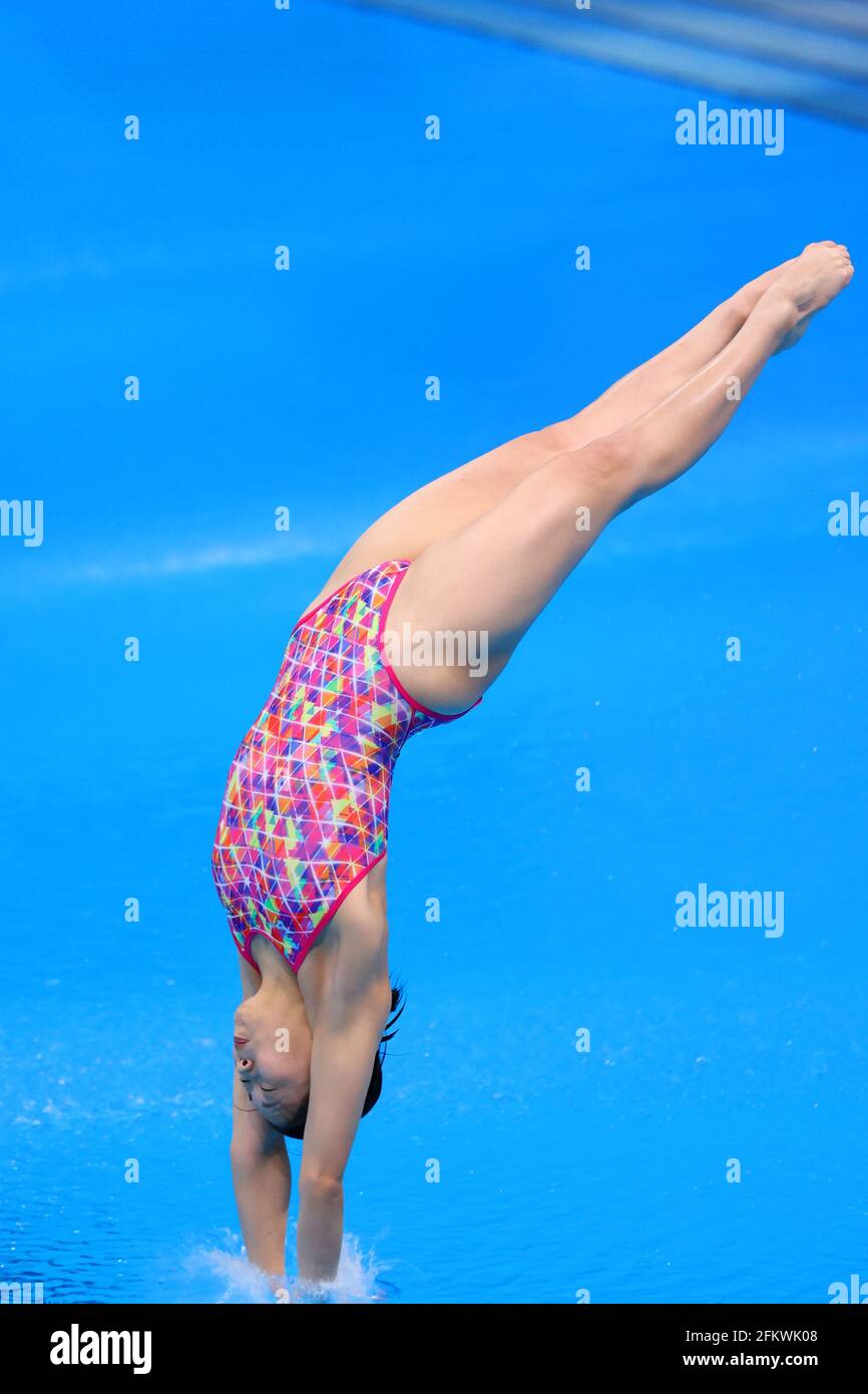 Tokyo Women's 3m Springboard Semi-final at Tokyo Aquatics Centre, Tokyo ...