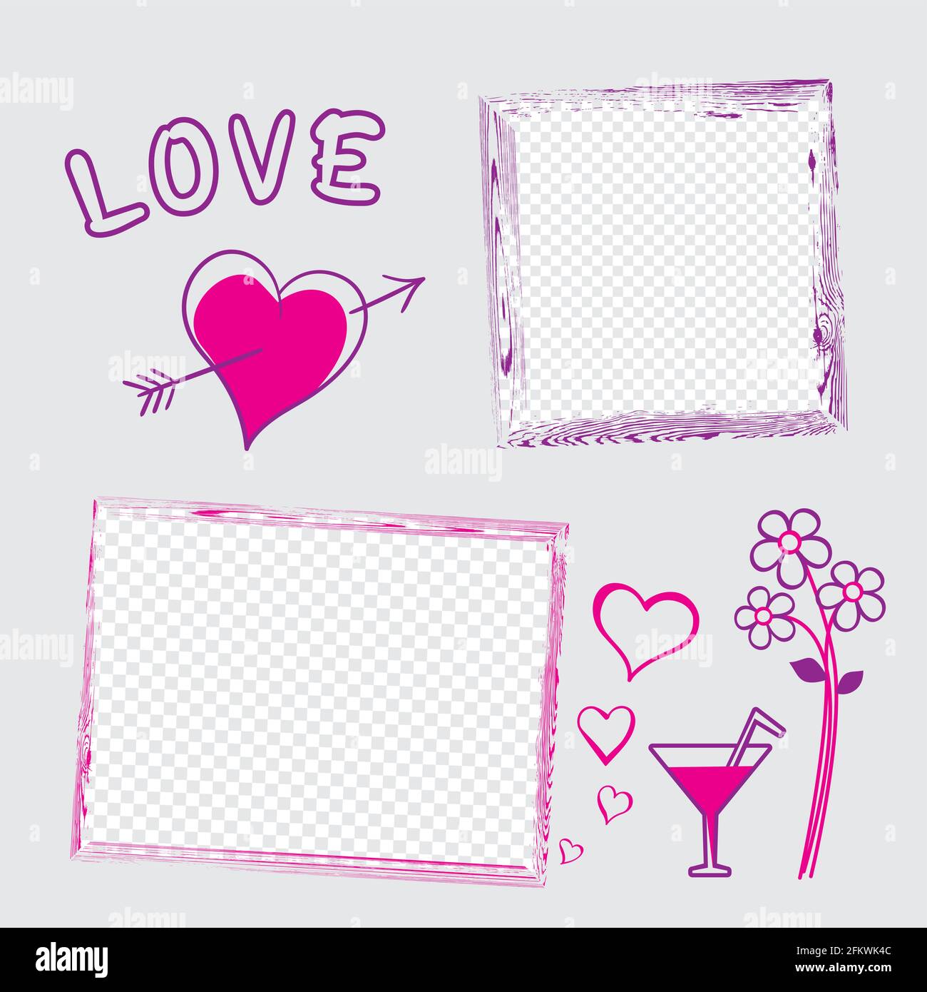 Romantic photography Stock Vector Images - Alamy