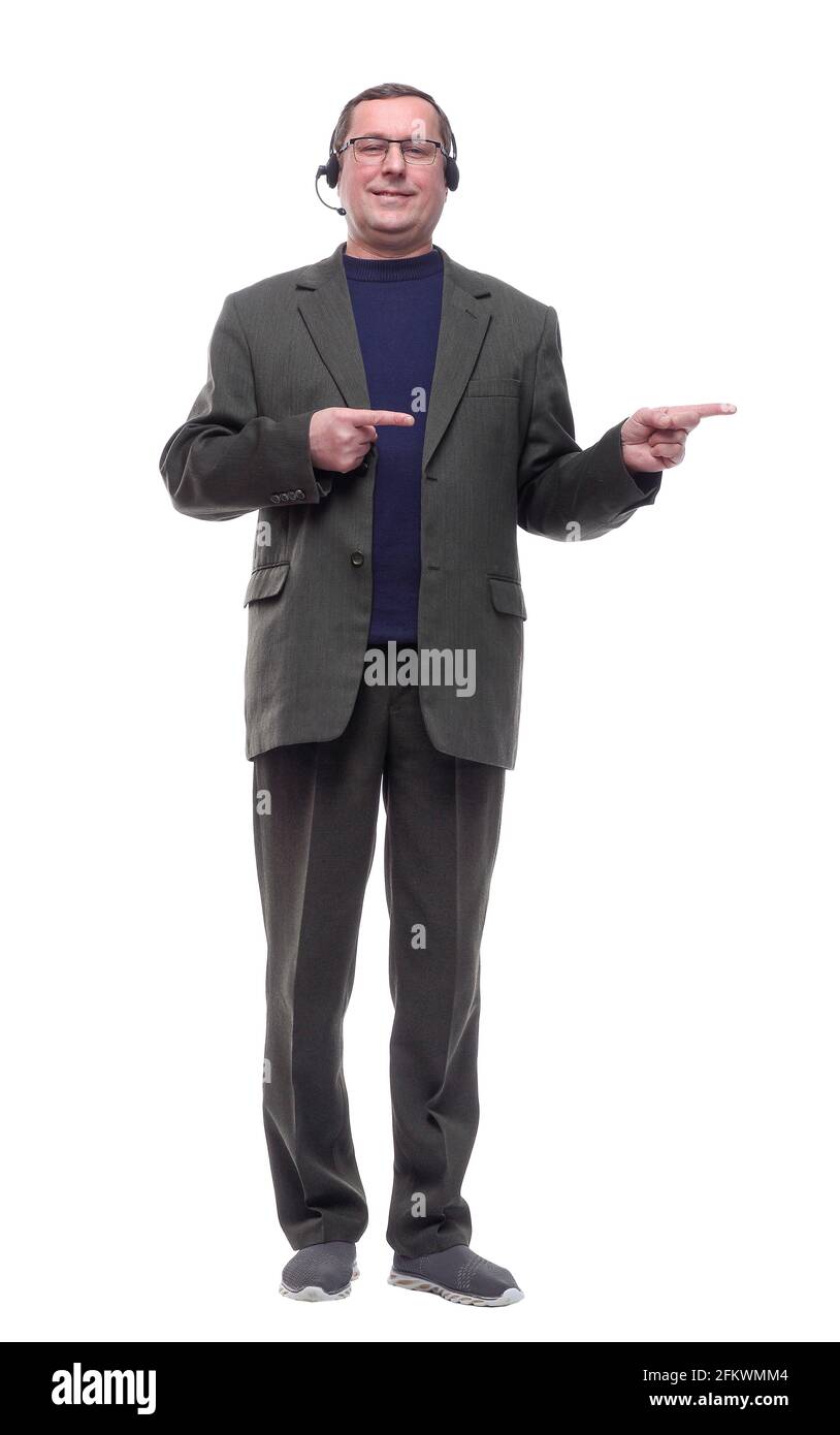 Mature man customer in Cut Out Stock Images & Pictures - Alamy