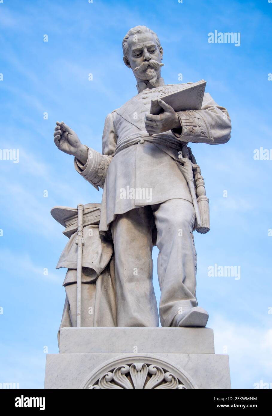 Francisco de Albear statue in Old Havana, Cuba Stock Photo - Alamy