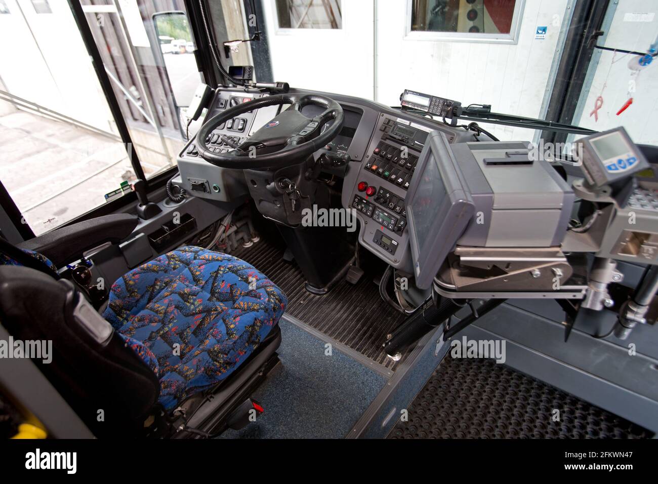 Inside a bus, Linköping, Sweden Stock Photo - Alamy