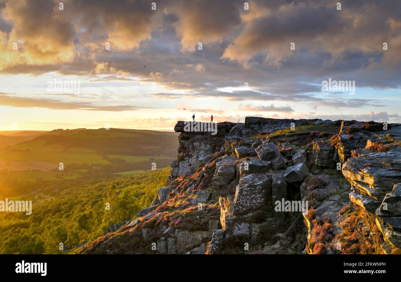 Baslow edge sunset hi-res stock photography and images - Alamy