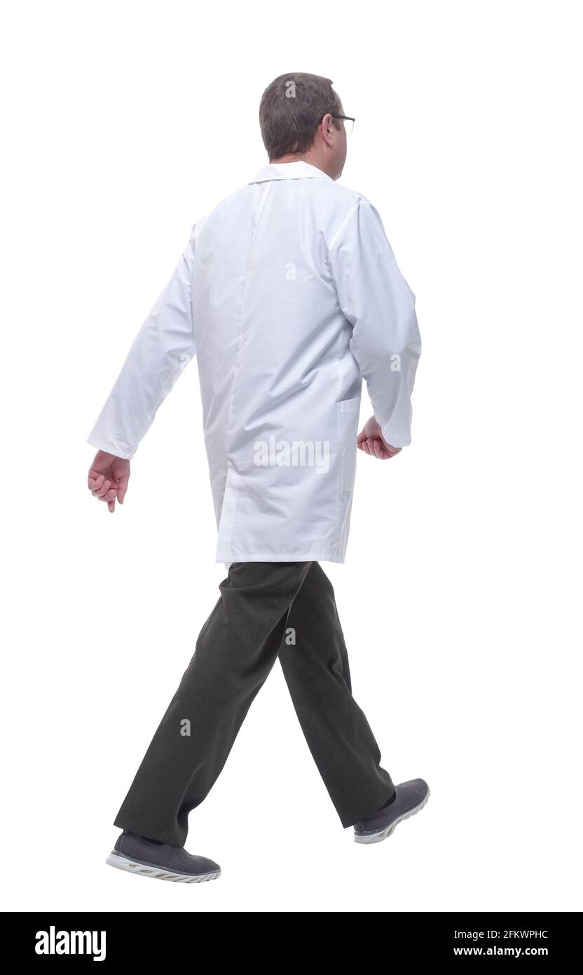 Doctor walking away rear view hi-res stock photography and images - Alamy