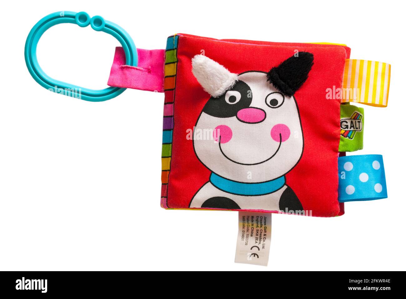 fabric book, baby soft toy book pets isolated on white background Stock ...