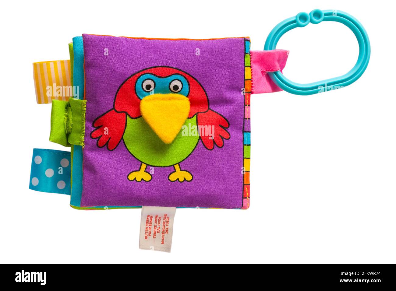 Baby soft toy book pets isolated on white background Stock Photo - Alamy
