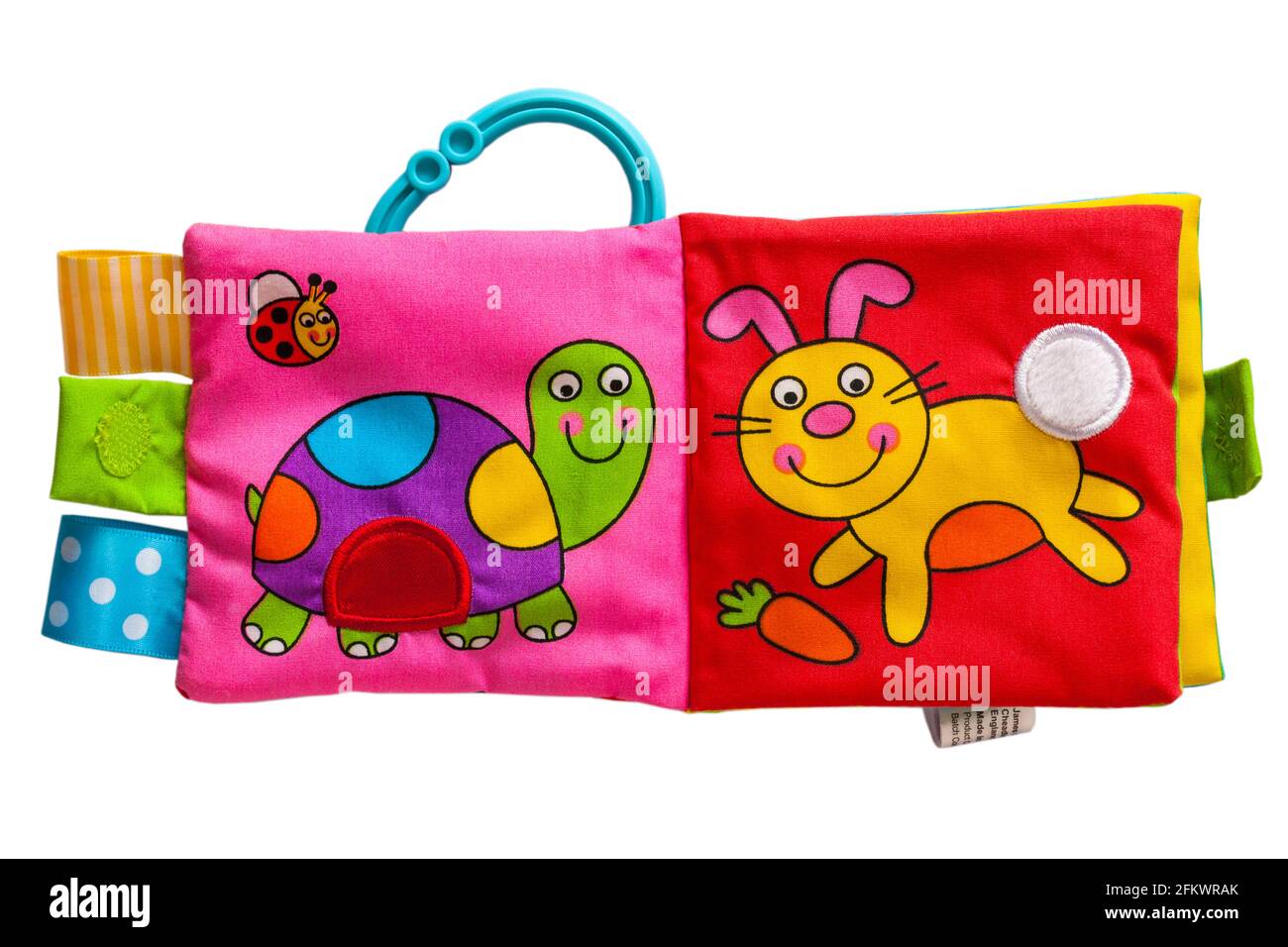 Baby soft toy book pets isolated on white background Stock Photo - Alamy