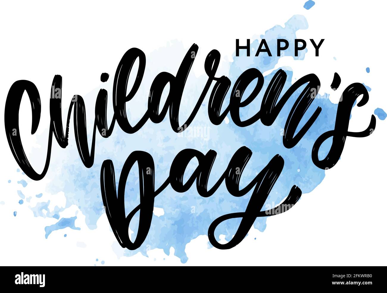 Children's day vector background. Happy Children's Day title. Happy ...