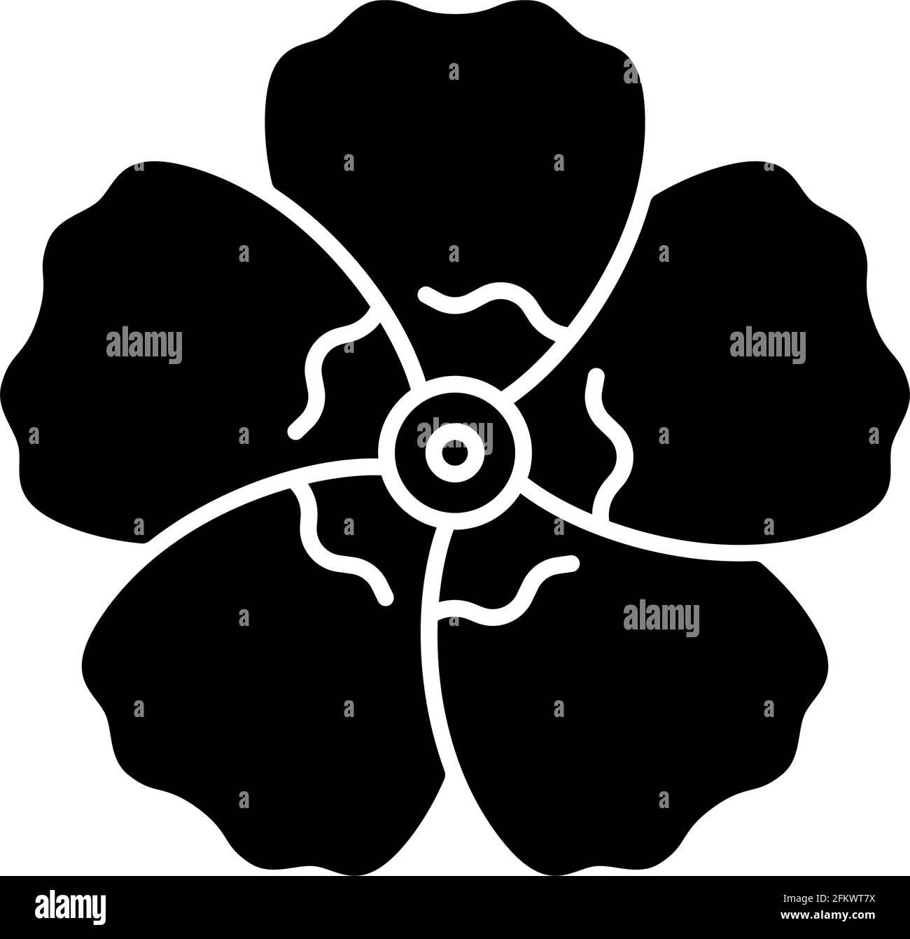 Hibiscus china rose flower Stock Vector Images - Alamy