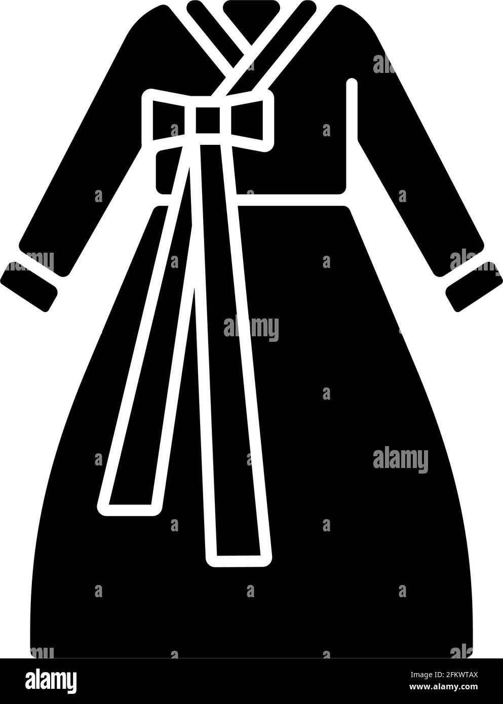 Hanbok black glyph icon Stock Vector Image & Art - Alamy