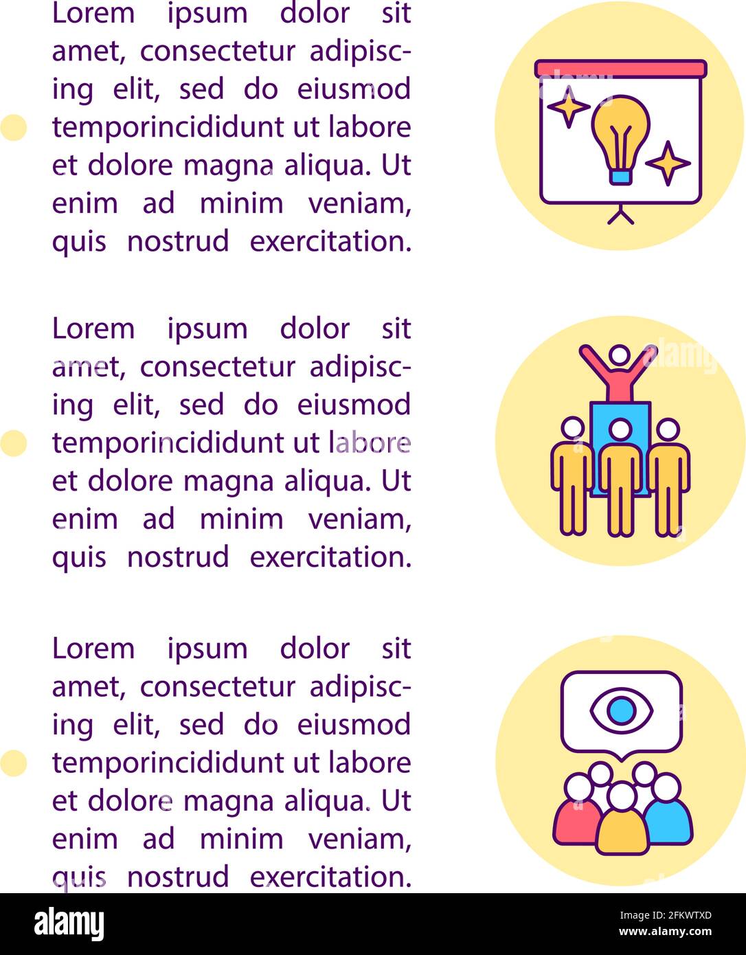 Public performance or display concept line icons with text Stock Vector ...