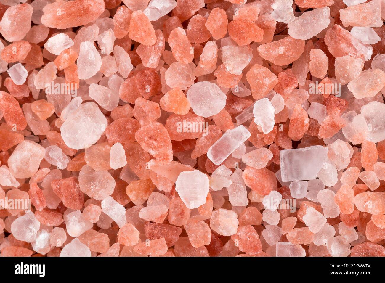 Pink himalayan salt texture background Stock Photo - Alamy