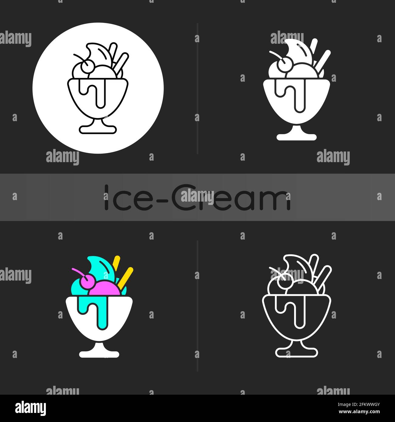 Yogurt parfait fruit Stock Vector Images - Alamy