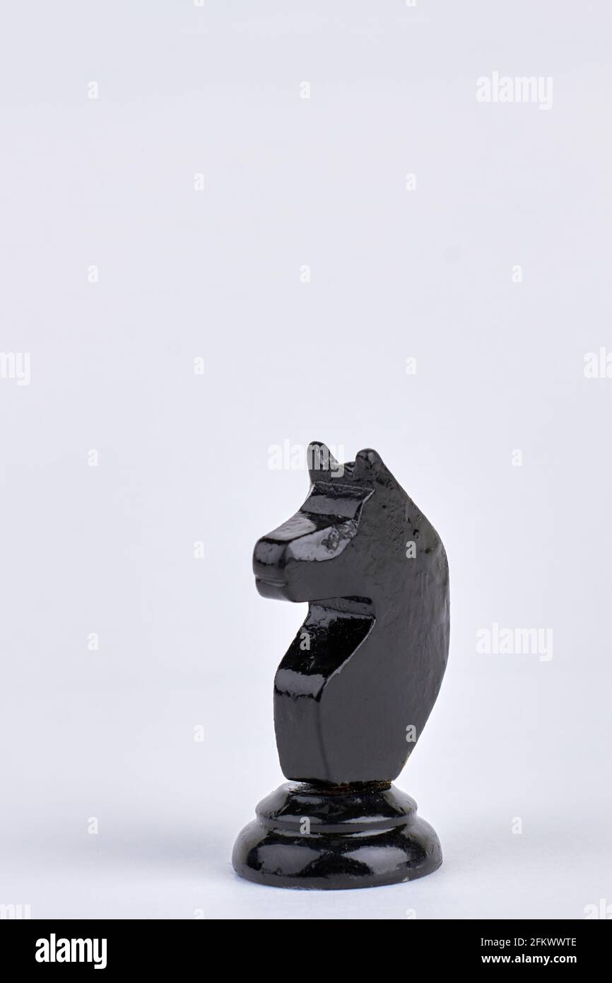 Spare Black Knight For Pro Chess Black Knight - Gallery In Blue Chessup 2