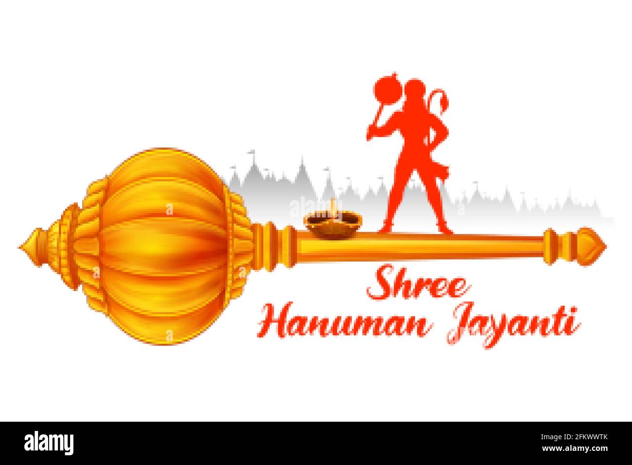 Monkey warrior hanuman Cut Out Stock Images & Pictures - Alamy