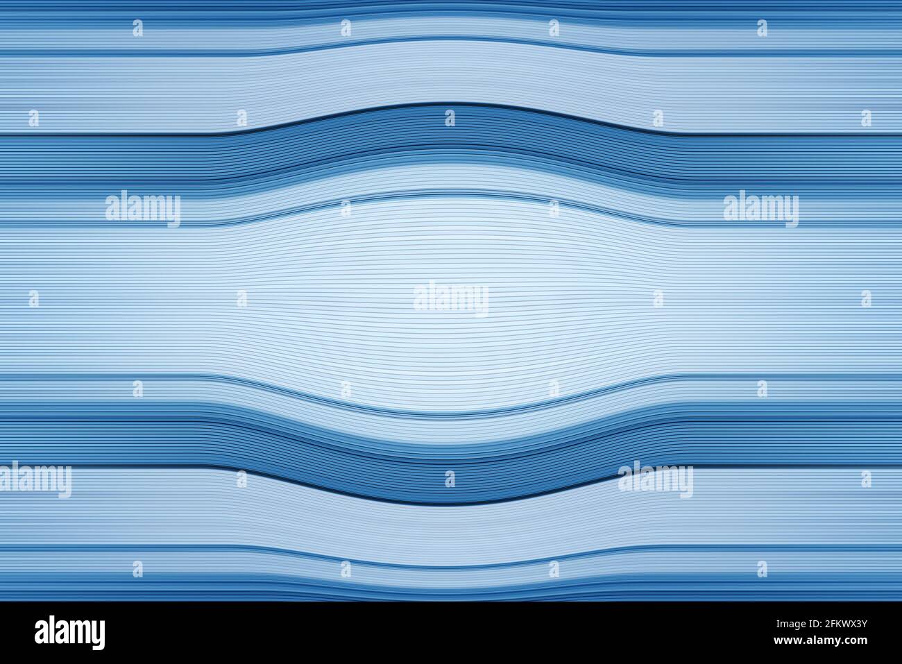 Abstract illustration of horizontal blue lines with a ripple - perfect ...