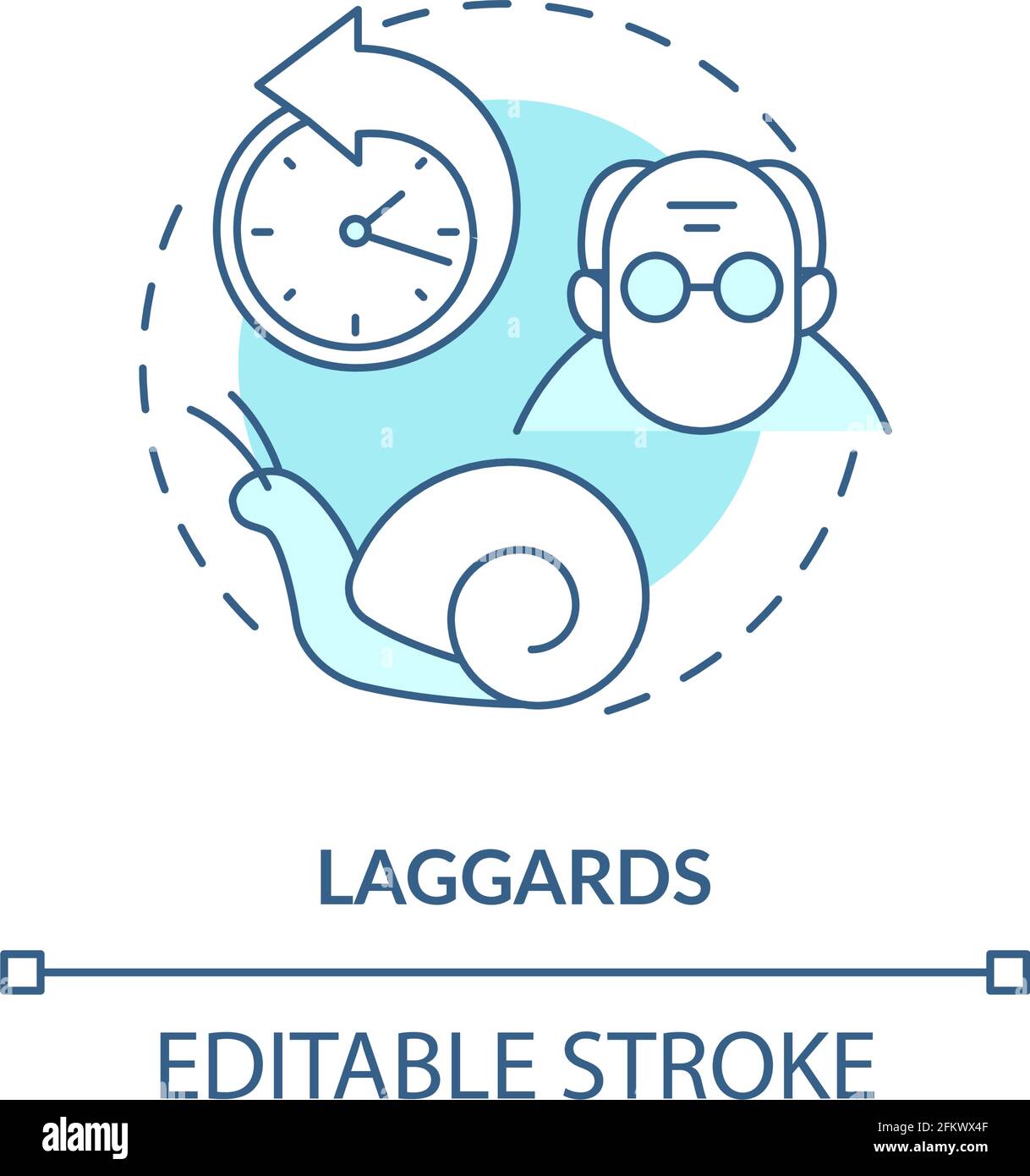 Laggards concept icon Stock Vector Image & Art - Alamy