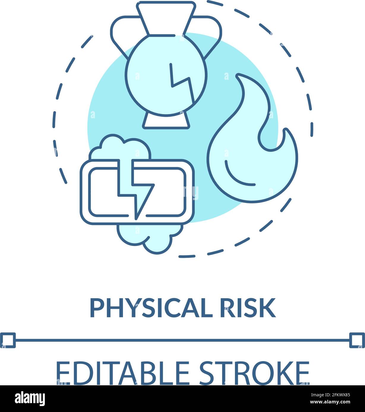 Physical risk concept icon Stock Vector Image & Art - Alamy