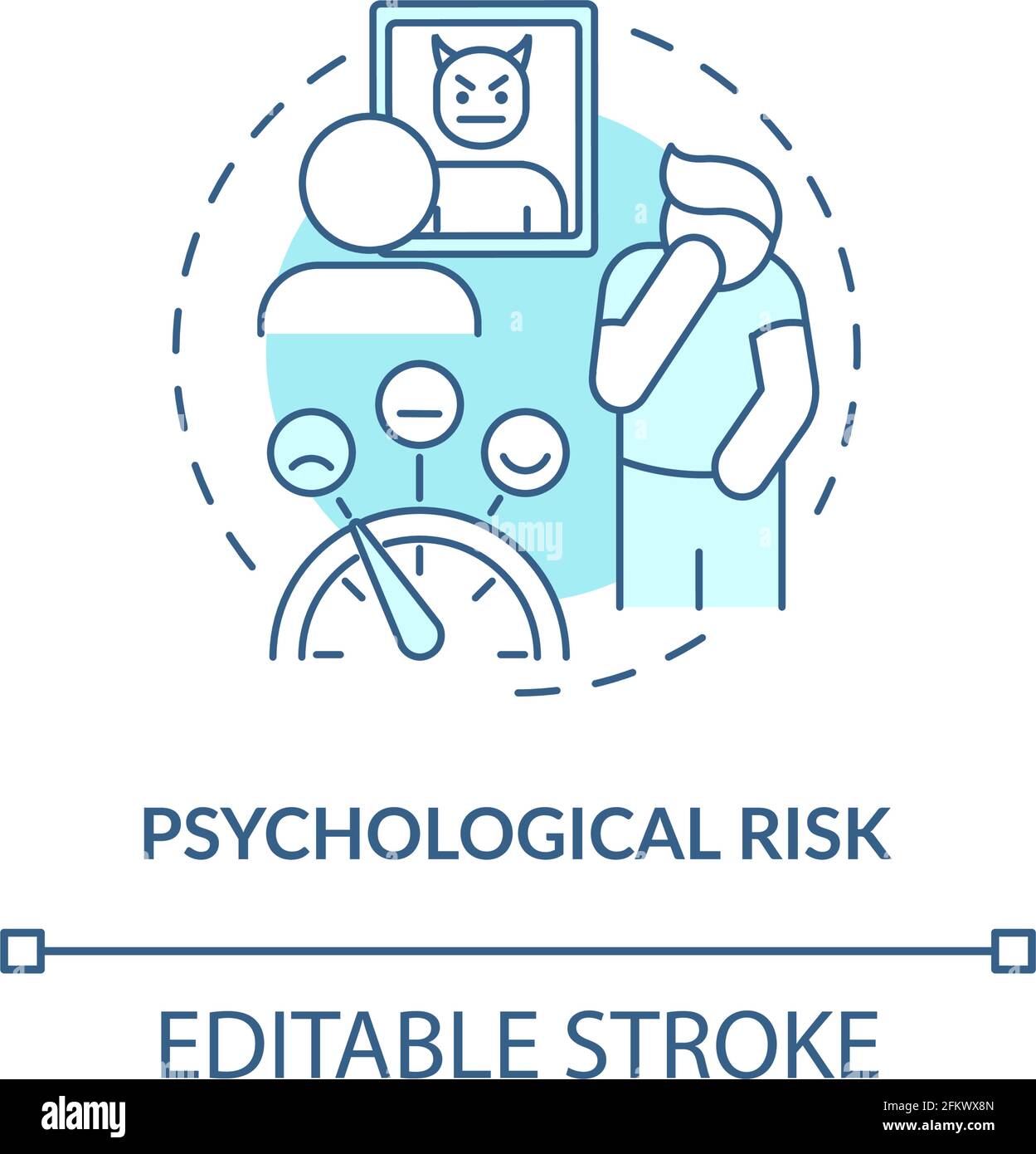 Psychological risk concept icon Stock Vector Image & Art - Alamy