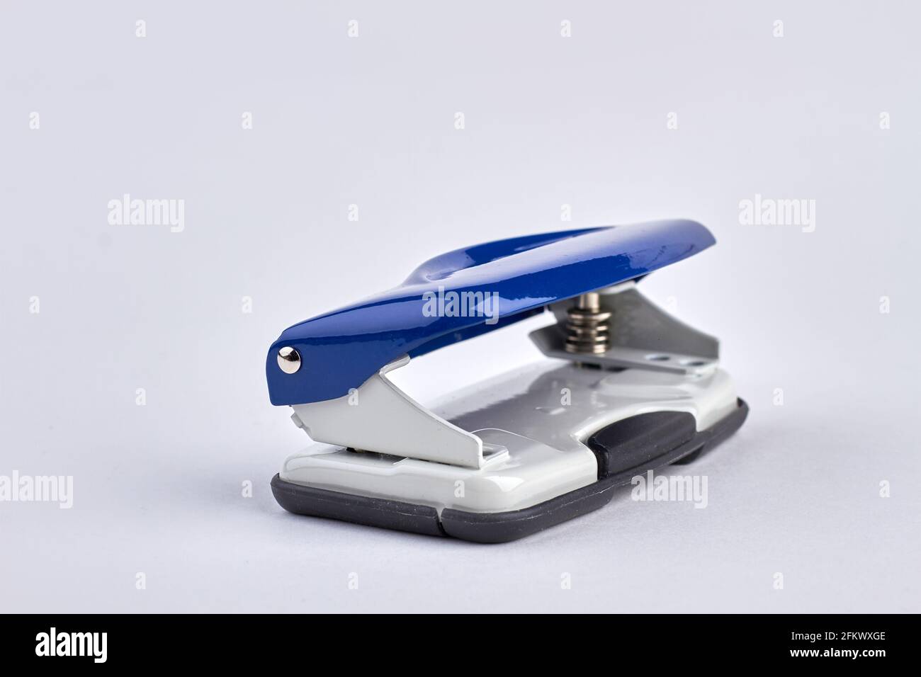 Side view of new office stapler isolated on white background Stock ...