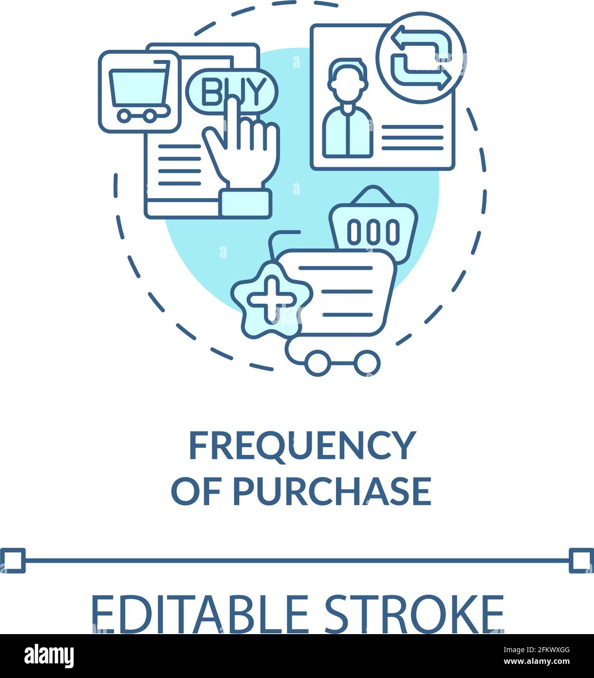 Customer frequency Stock Vector Images - Alamy