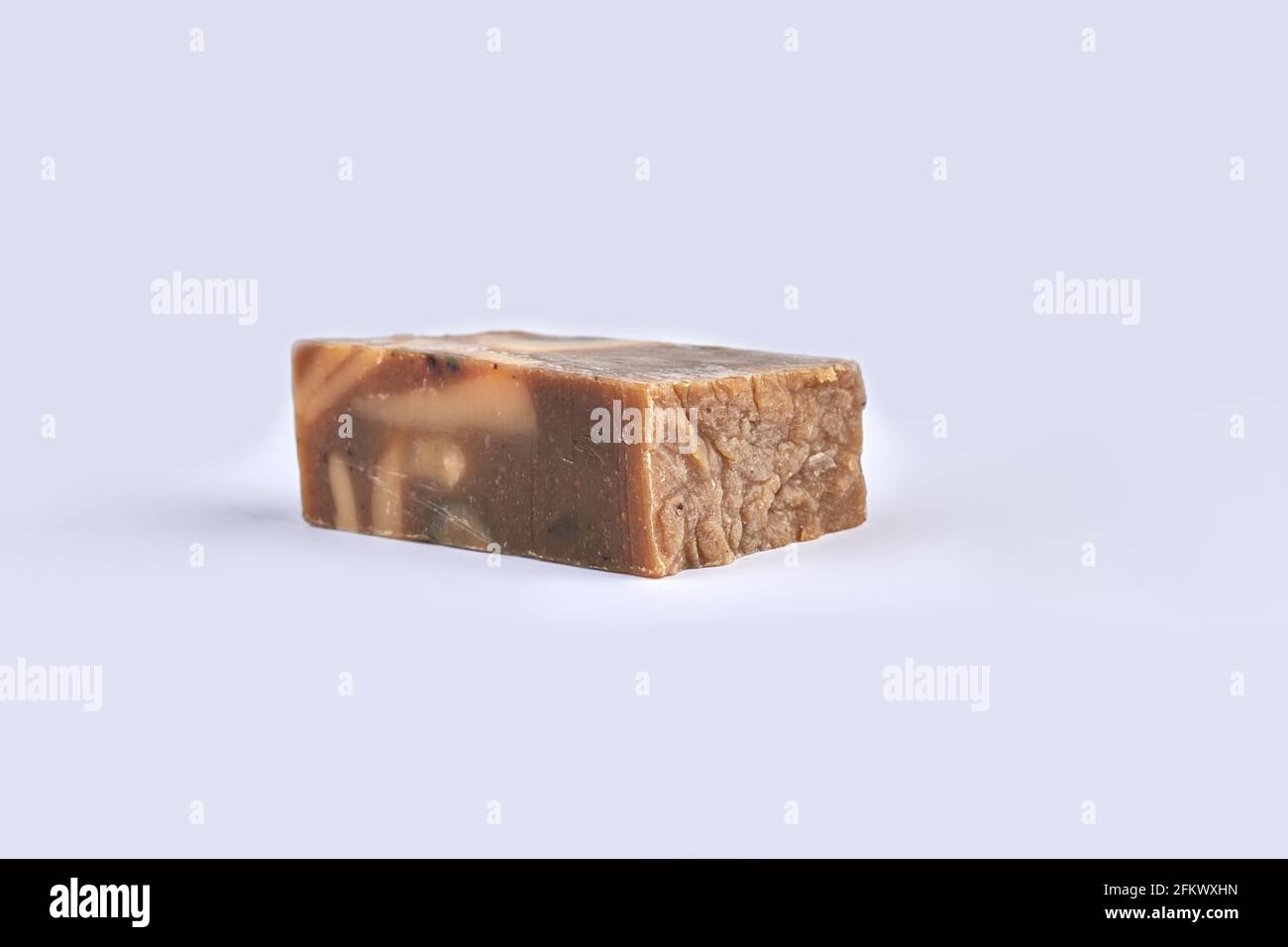 Natural soap bar isolated on white background Stock Photo - Alamy