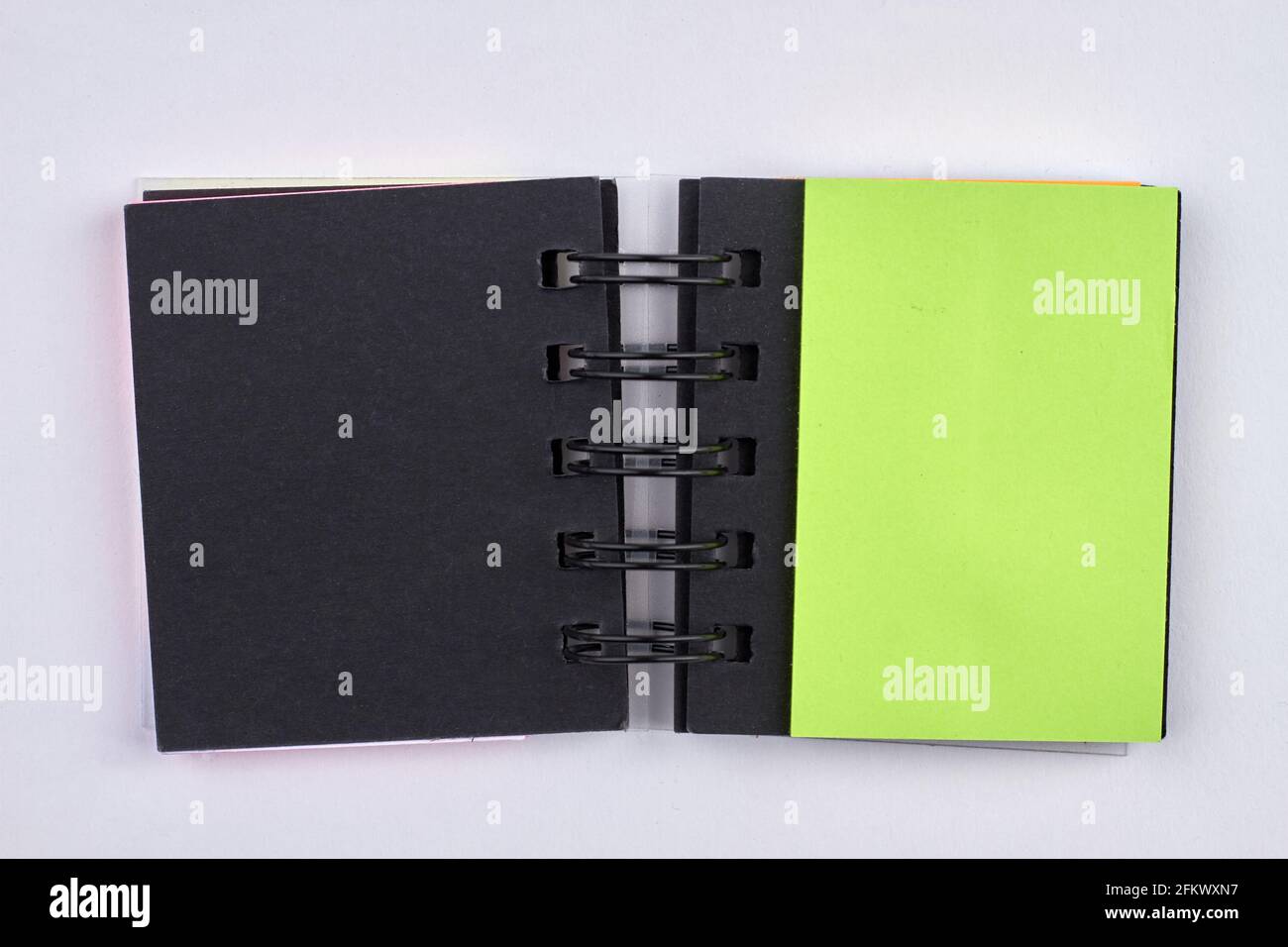 New ring binder notebook isolated on white background Stock Photo - Alamy