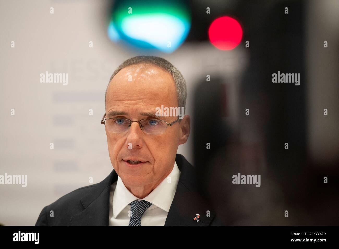 Wiesbaden, Germany. 04th May, 2021. Peter Beuth (CDU), Minister of the ...