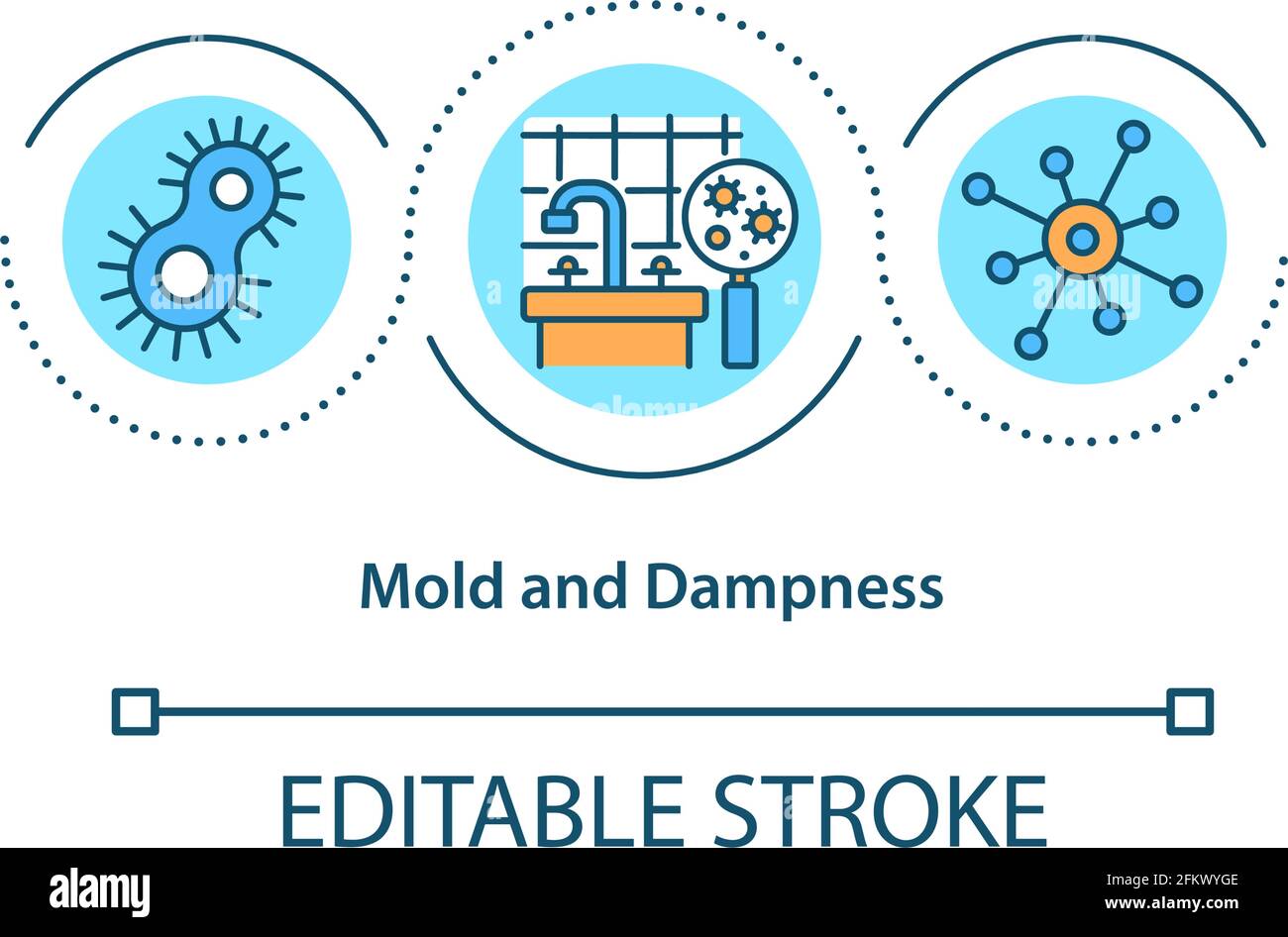 Mold and dampness concept icon Stock Vector Image & Art - Alamy