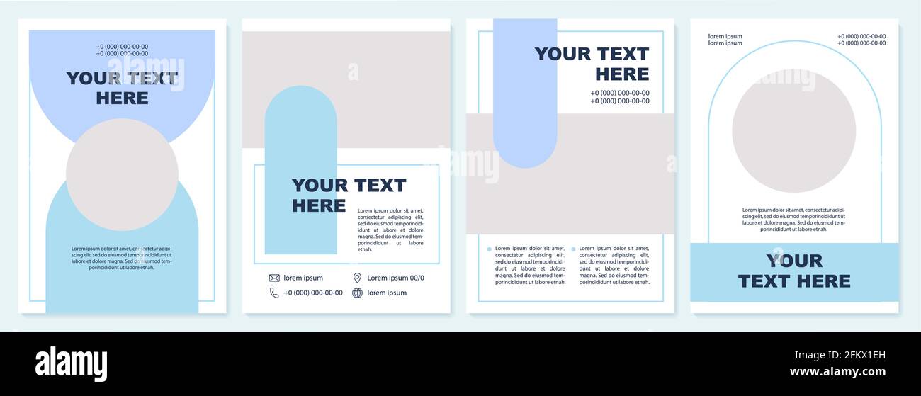 Turquoise brochure template Stock Vector Image & Art - Alamy