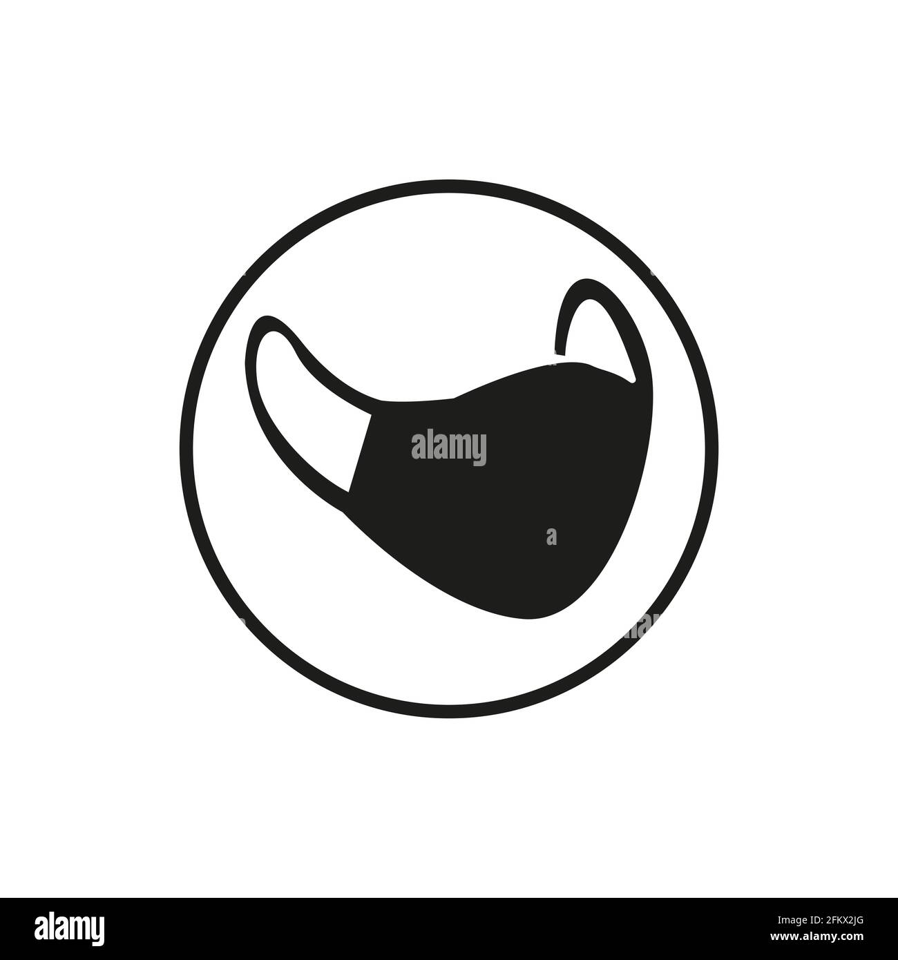 Anti-Dust Black Face Mask Template Vector For Running Stock Vector ...