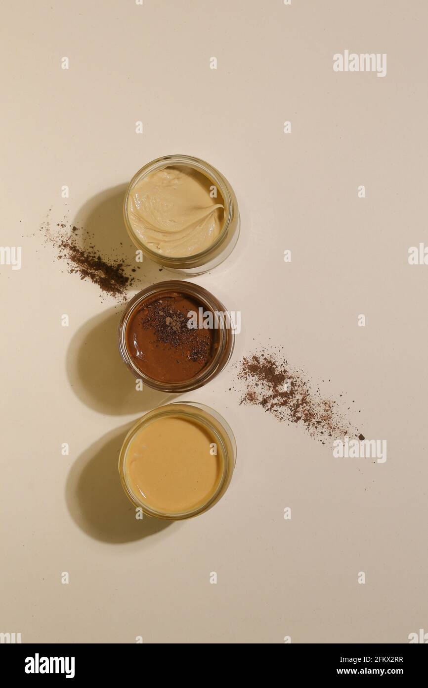 Texture close up Almond Butter or Peanut butter Stock Photo - Alamy