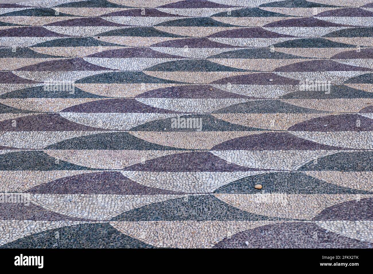 Ancient Roman mosaic abstract pattern, floor in Baths of Caracalla (212 ...