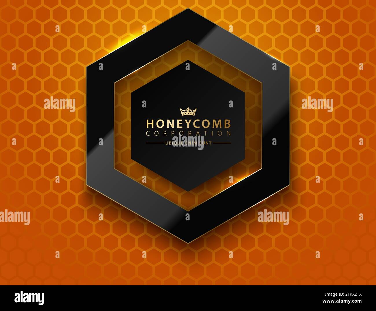 Honeycomb border Stock Vector Images - Alamy